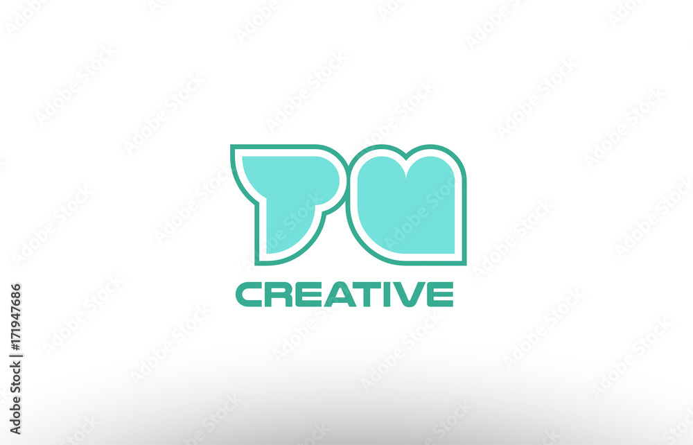 pastel green alphabet letter tu t u combination joint logo comany icon ...