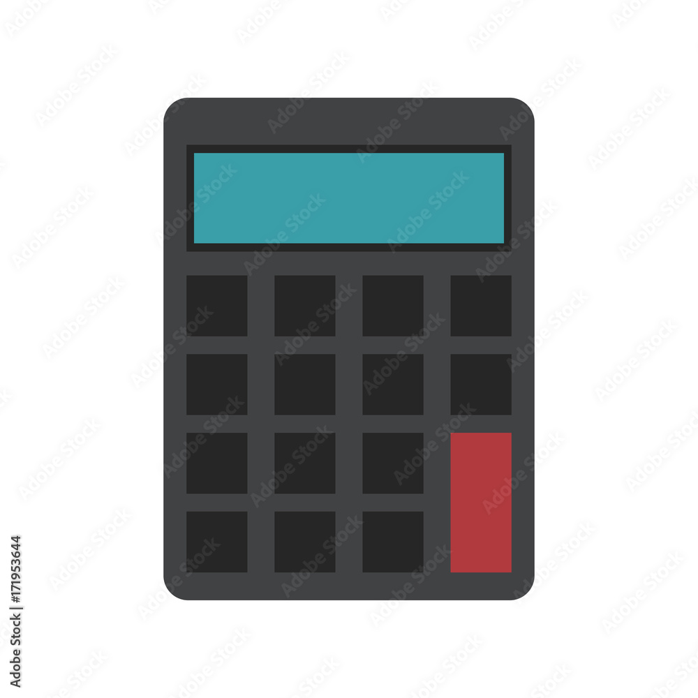 calculator with blank keys icon image vector illustration design Stock ...