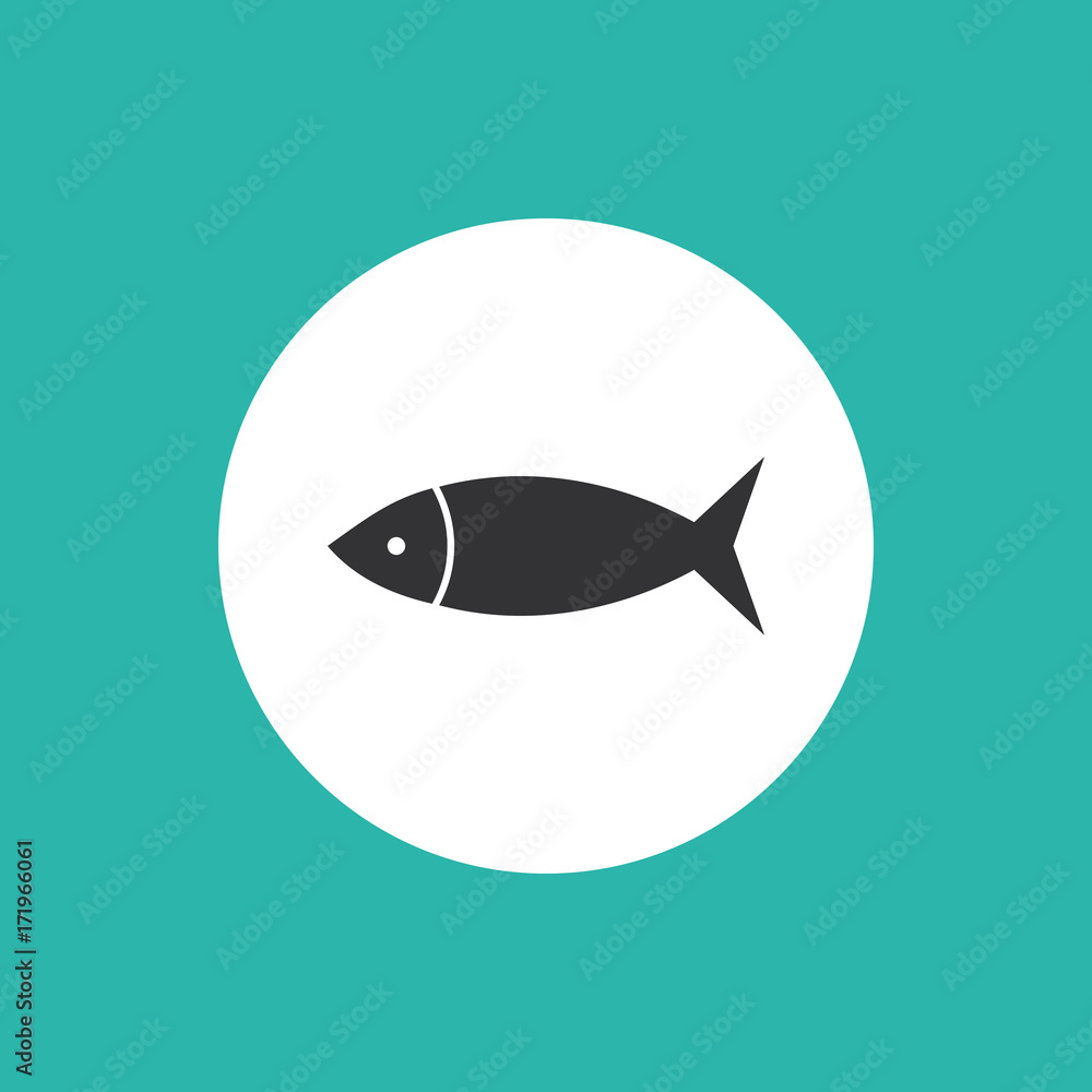 Fisch - Icon, Symbol, Piktogramm, Bildmarke, grafisches Element ...