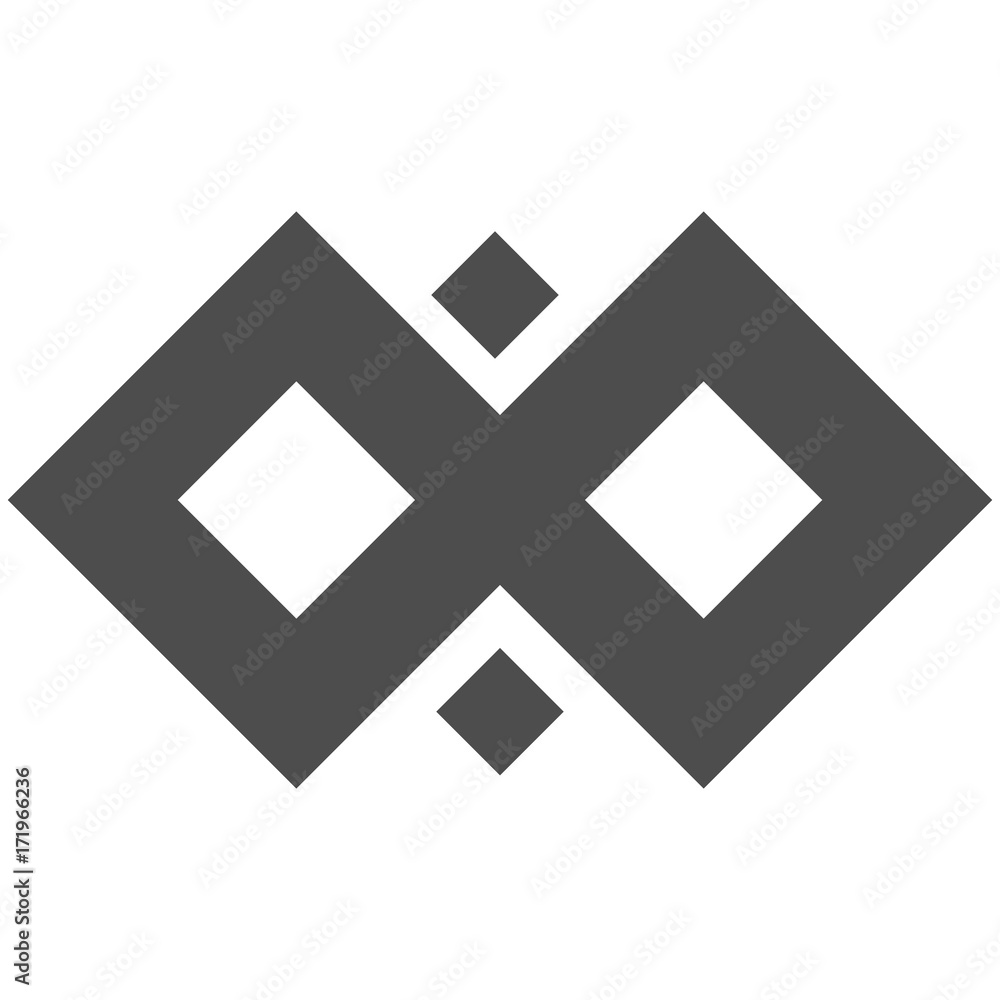 Infinity symbol loop. Figure 8 icon, eternity logo sign in original ...