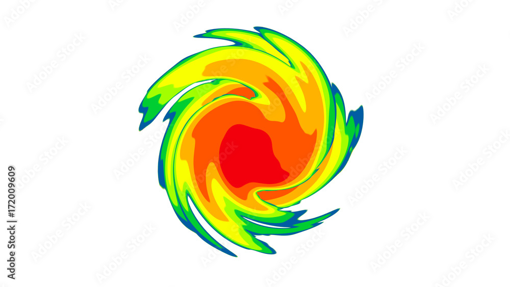 Hurricane Weather Map Graphic Stock Illustration | Adobe Stock