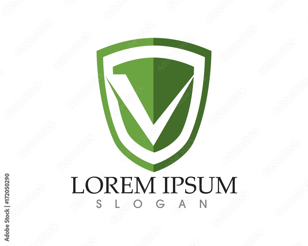 Security guard logo design vector shield template Stock Vector | Adobe ...