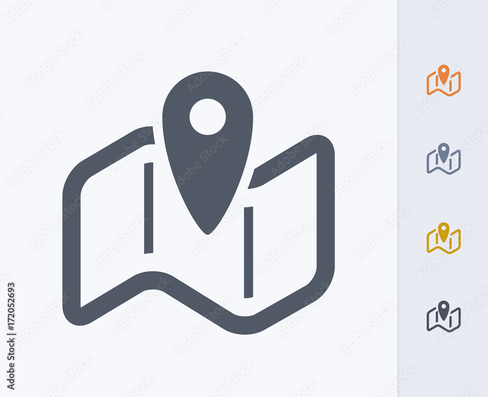 Map & Pin - Carbon Icons. A professional, pixel-aligned icon designed ...