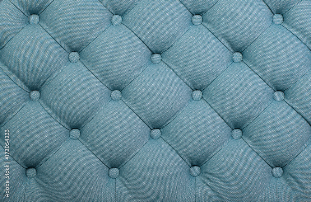 Foto Stock Blue capitone tufted fabric upholstery texture | Adobe Stock