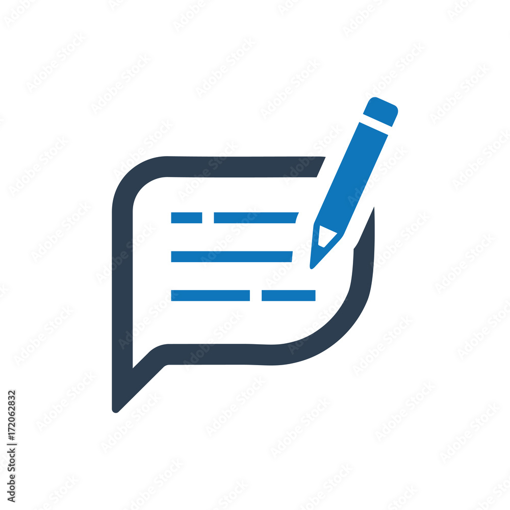 Write a Note Icon Stock Vector | Adobe Stock