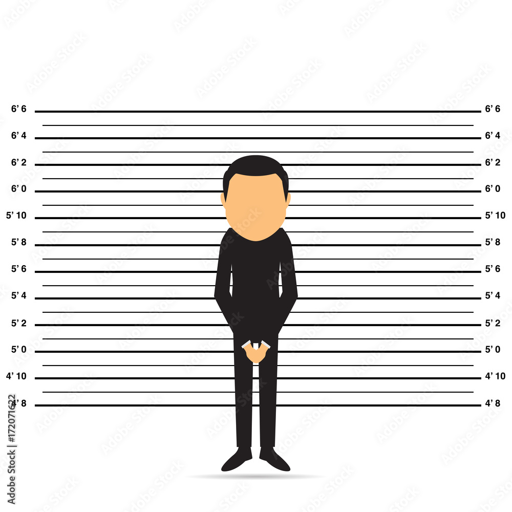 prisoner. Character design. Cartoon vector illustration Stock Vector ...