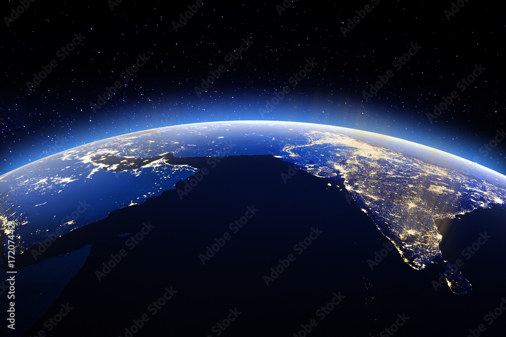 Planet Earth from space. 3d rendering Stock Illustration | Adobe Stock