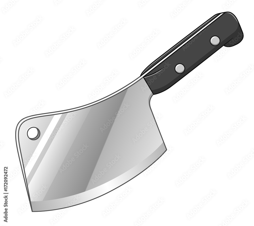 Cartoon cleaver Stock Vector | Adobe Stock