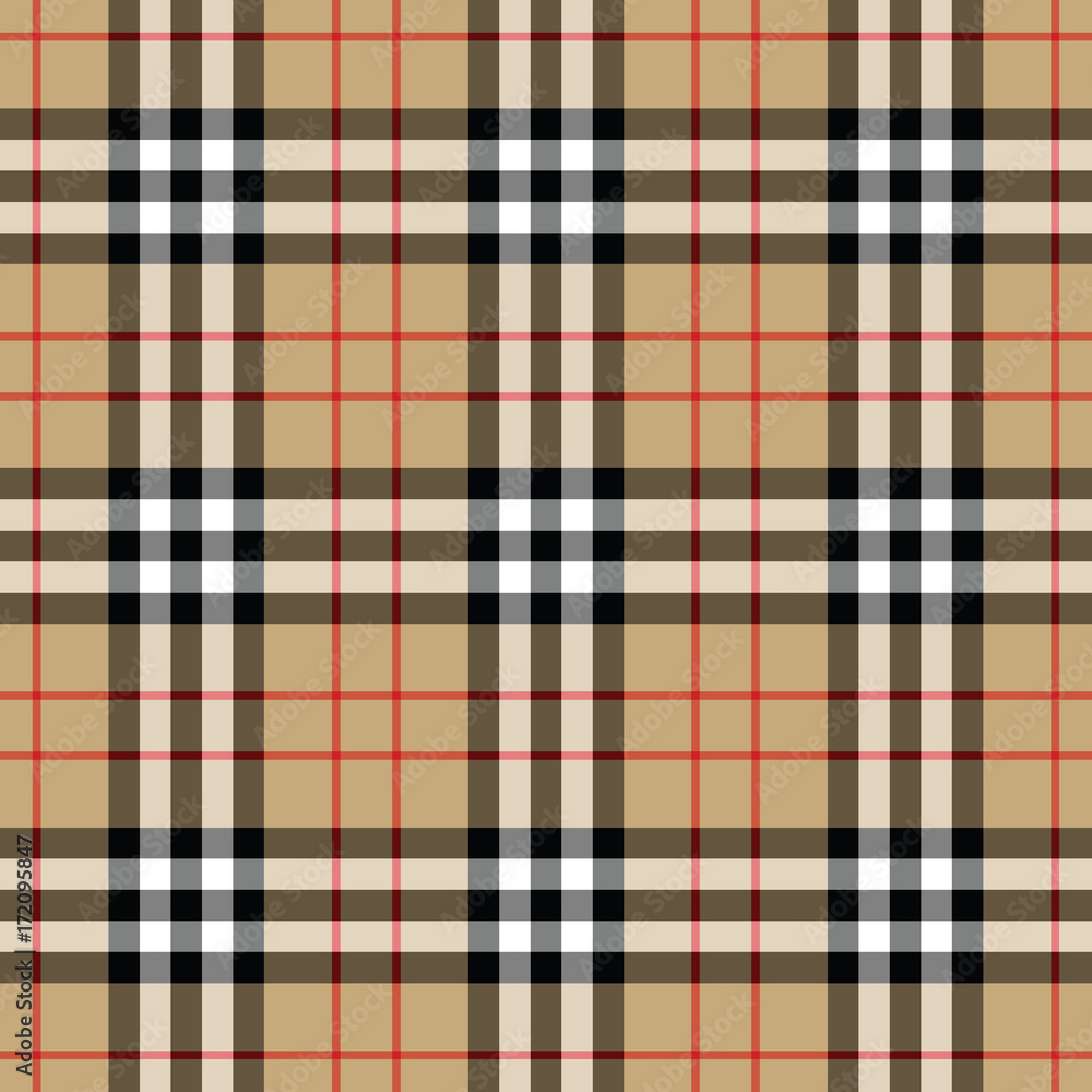 Tartan traditional checkered british fabric seamless pattern Stock ...