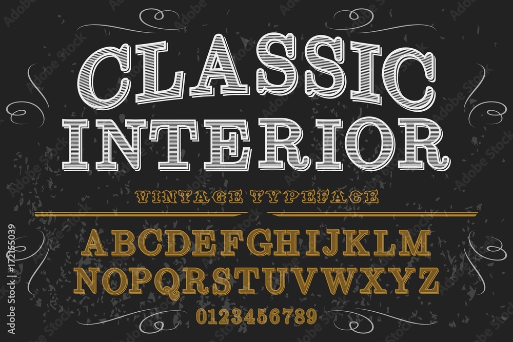 handcrafted vector script alphabet font vintage old style and vector ...