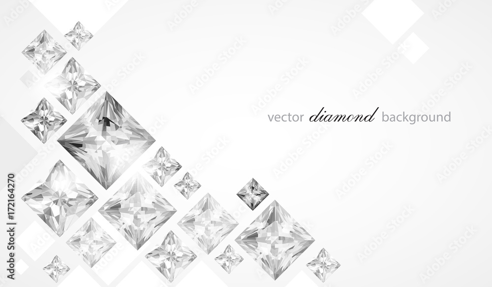 Abstract background with diamonds Stock Vector | Adobe Stock