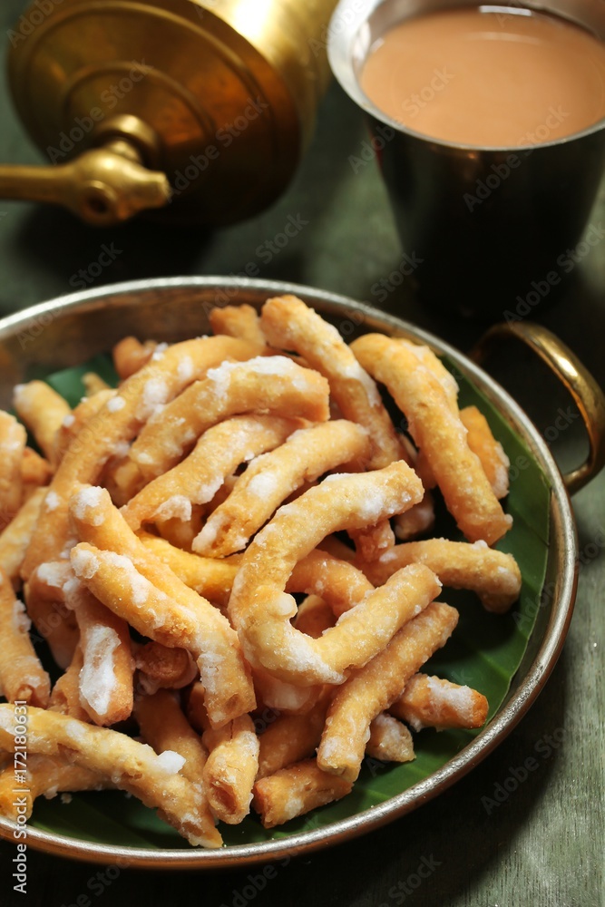 Madhura Seva / Chickpea flour sweet / Diwali Dasara snacks Stock Photo ...