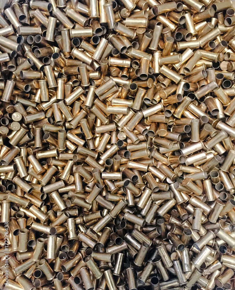 Empty rifle shell casings Stock Photo | Adobe Stock