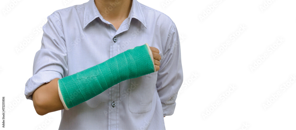 Green Arm Cast