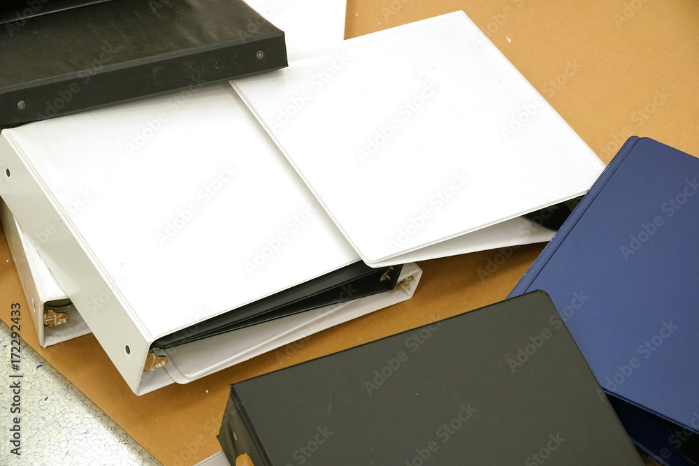 document folders mess around in office Stock Photo | Adobe Stock
