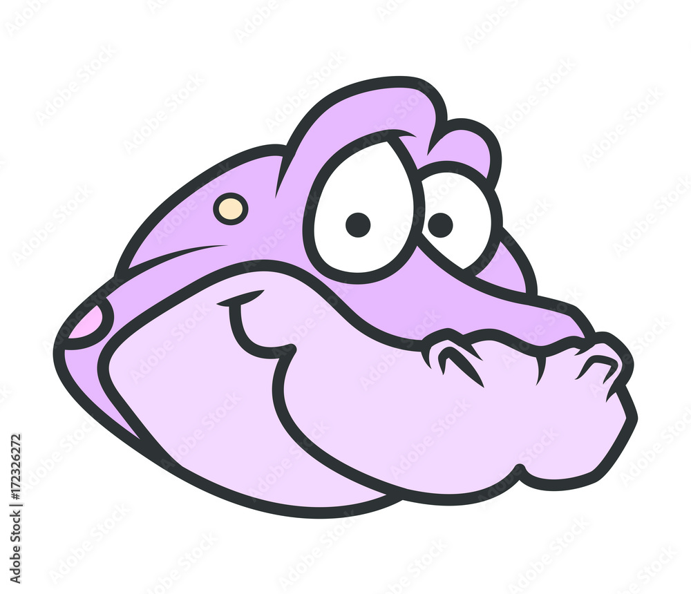 Happy Cartoon crocodile - clip-art cartoon vector Stock Vector | Adobe ...