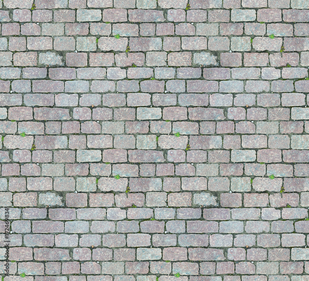 Stone pavement texture. Granite cobblestoned pavement background ...