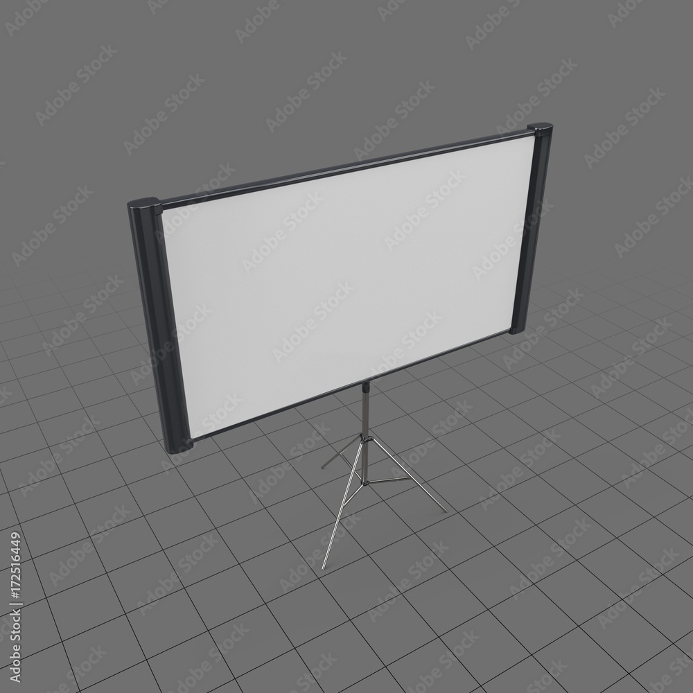 Mounted screen on stand Stock 3D asset | Adobe Stock