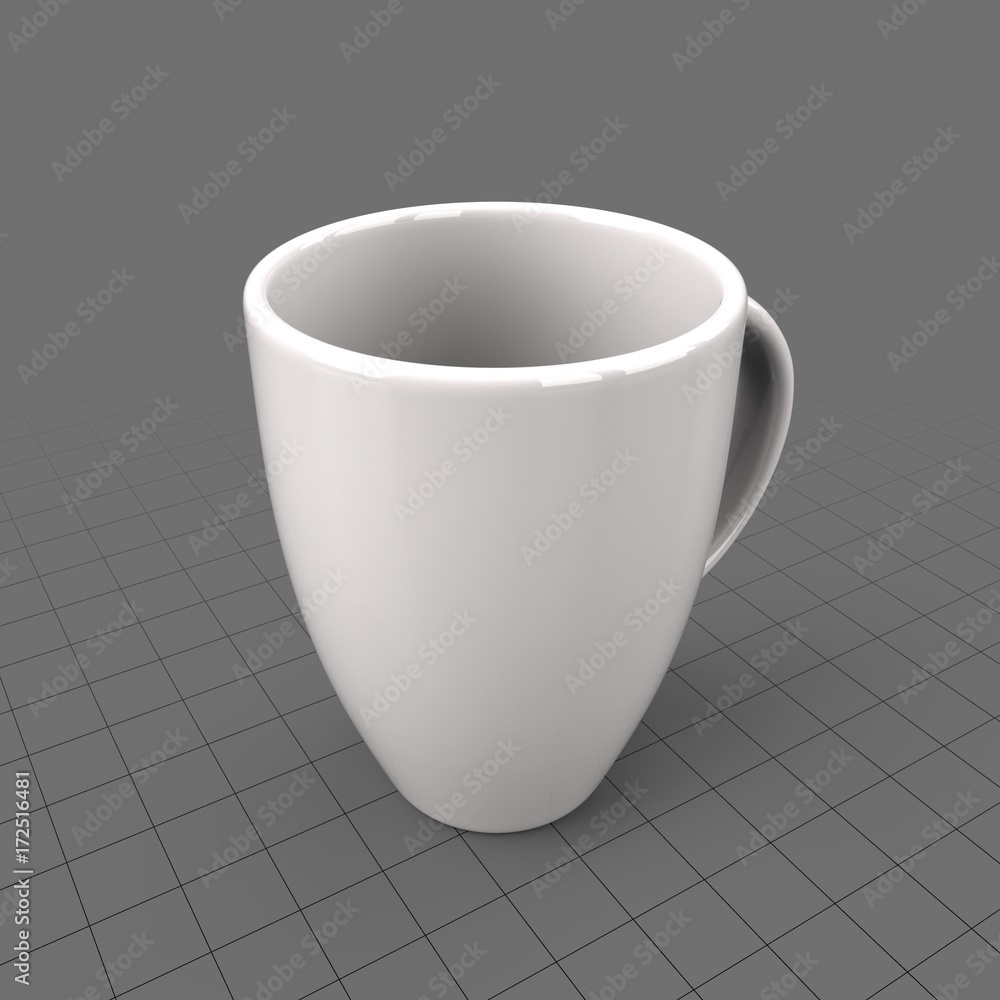 White coffee cup Stock 3D asset | Adobe Stock