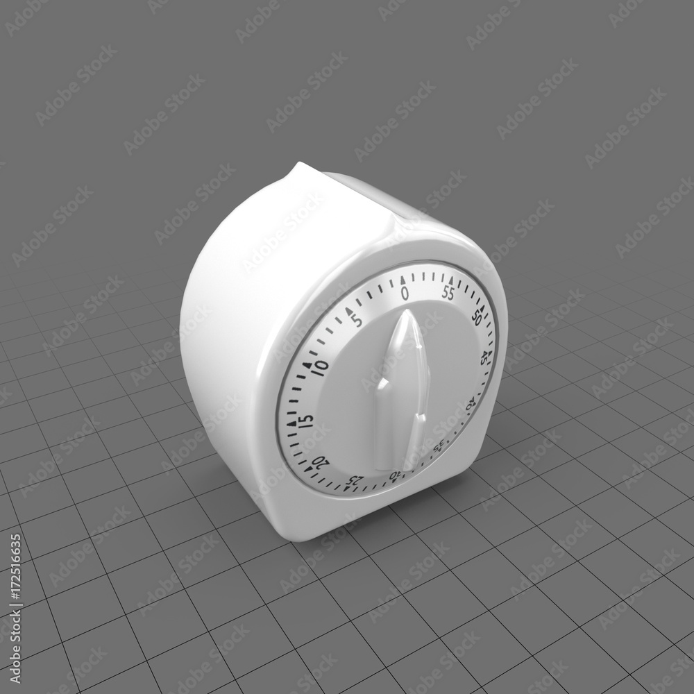 Dial kitchen timer Stock 3D asset | Adobe Stock