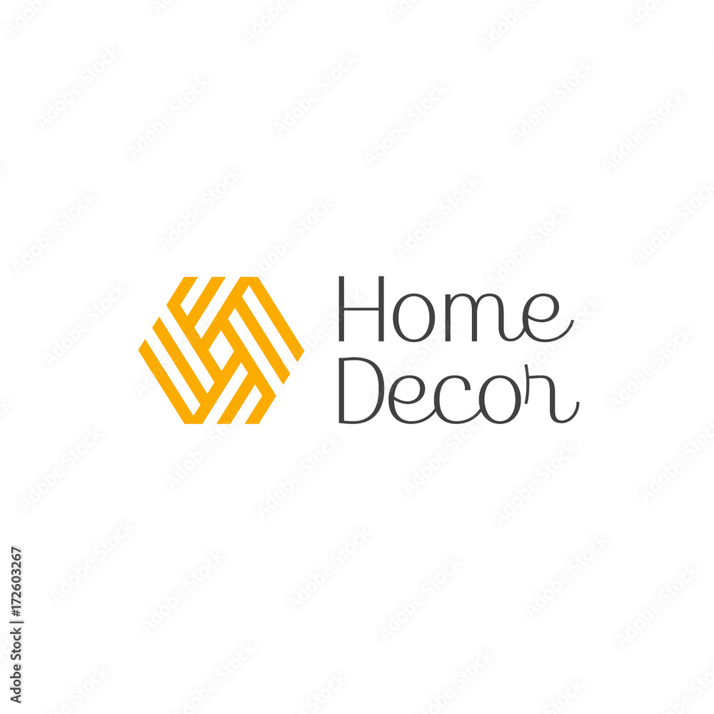 Vector logo design for interior, furniture shops, decor items and home ...