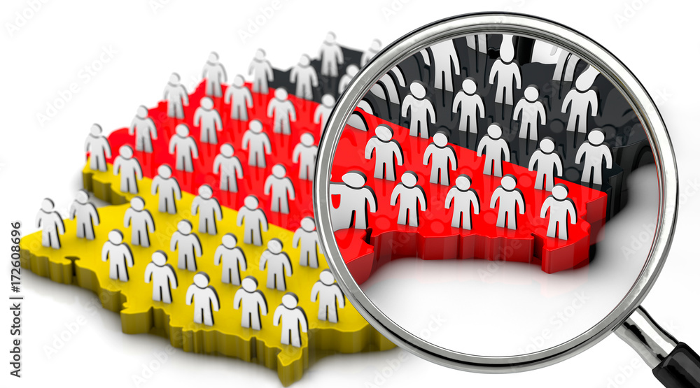 Bevölkerung Deutschland Stock Illustration | Adobe Stock