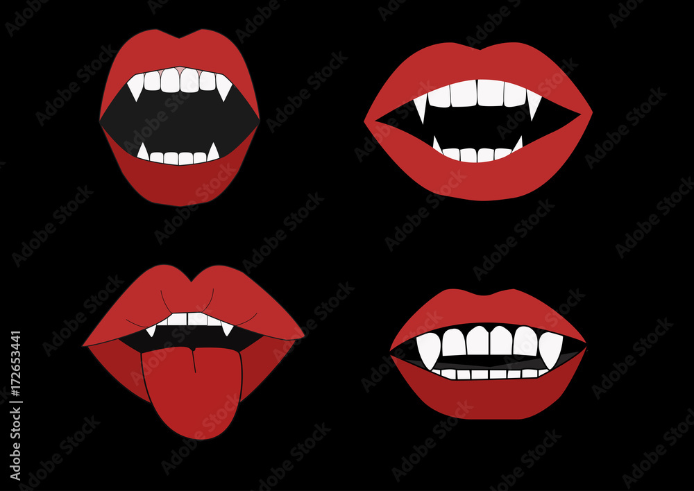 Red Vampire Lips