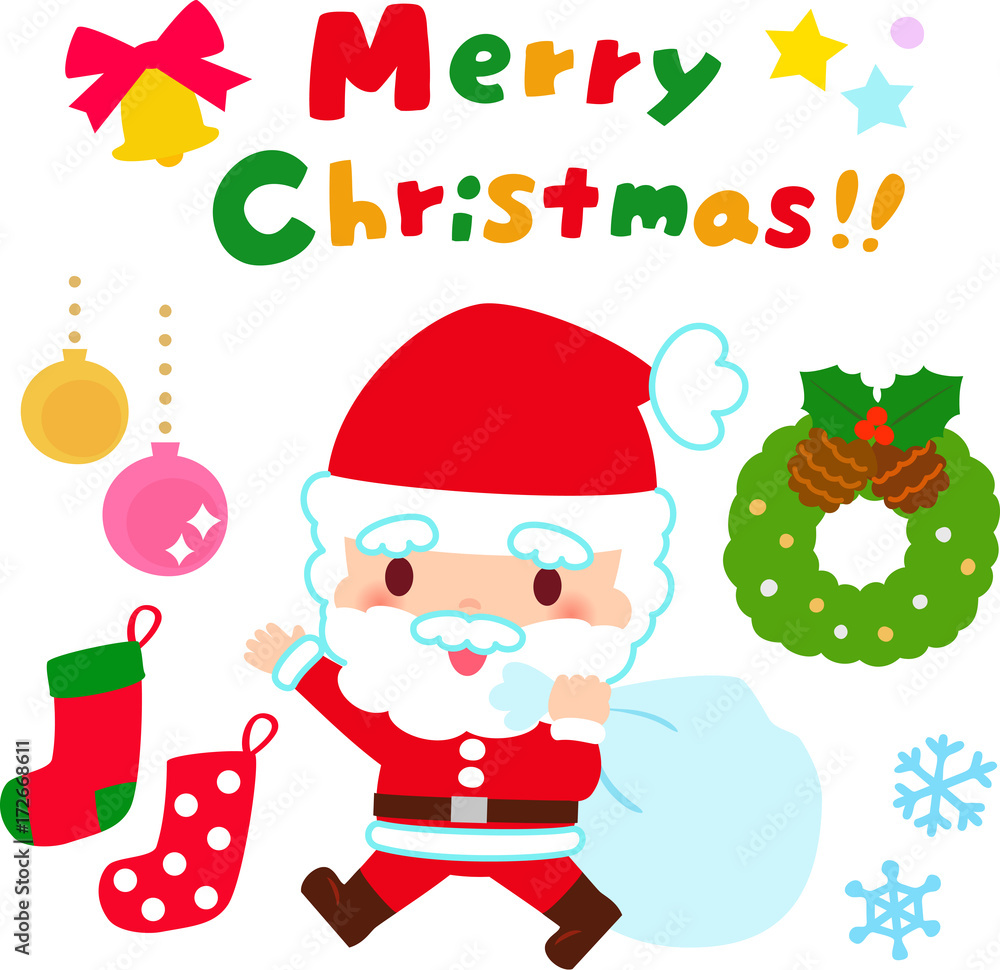 クリスマスのイラストセット Stock Vector | Adobe Stock