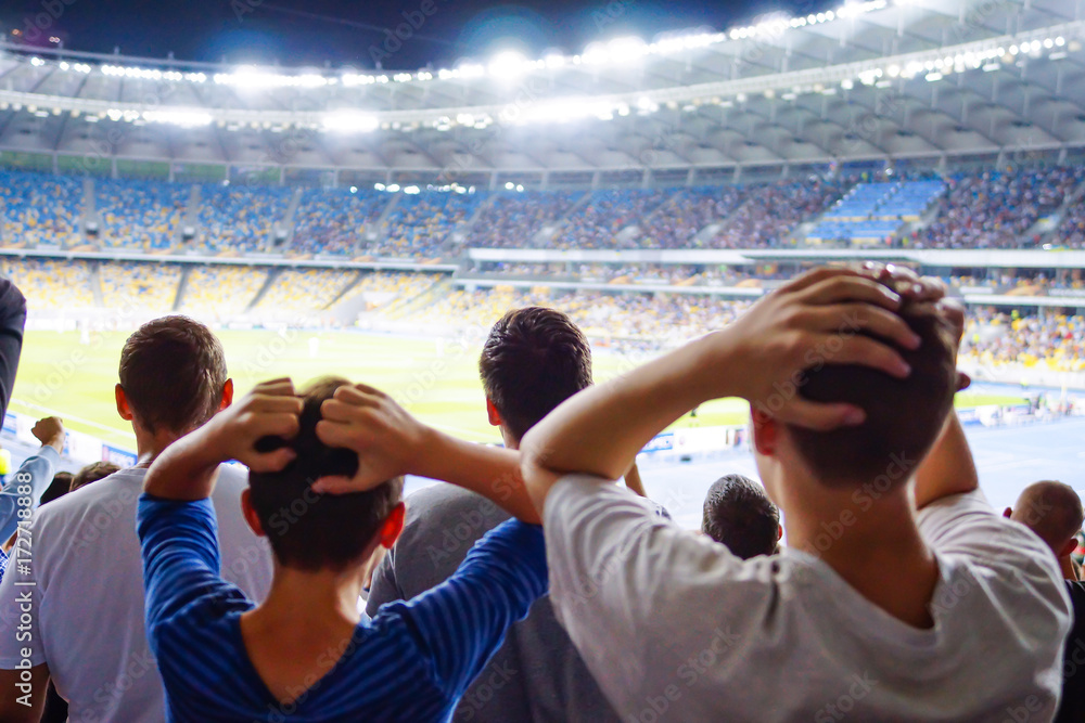 Hand fans who clap their hands at the stadium Stock Photo | Adobe Stock