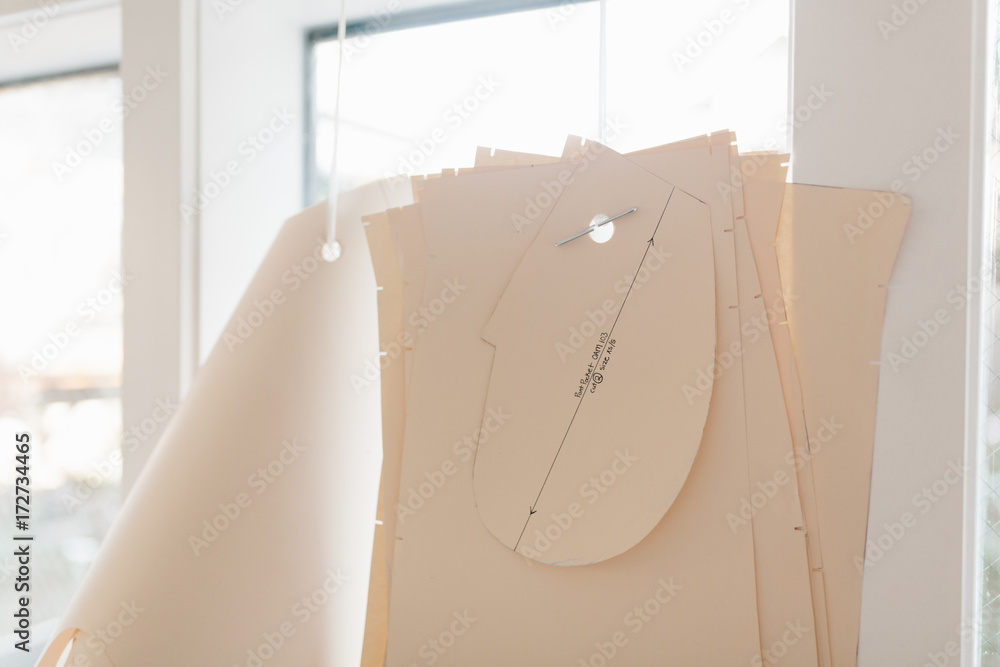 paper patterns for making clothing Stock Photo | Adobe Stock