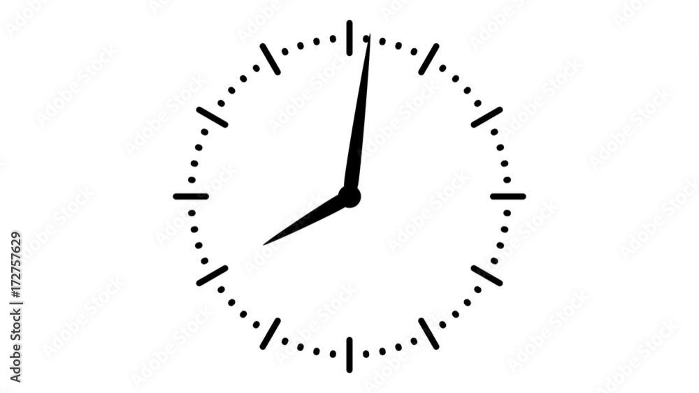 Video „Stopwatch animated icon. Clock with moving arrows. Time run ...