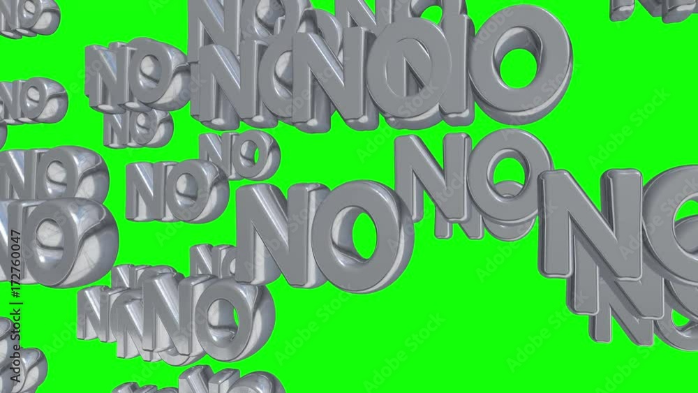 No 3d text floating on the screen. Animation for yours presentation. 4K ...