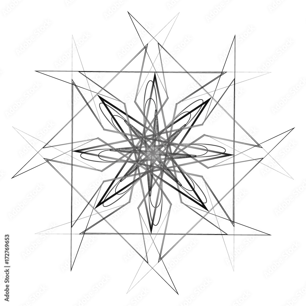 Cosmic geometry astrological star pattern symbols Stock Vector | Adobe ...