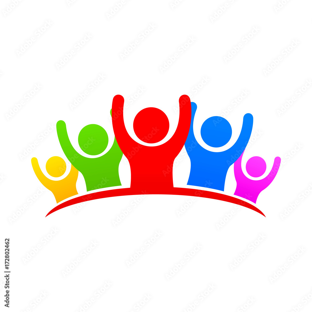 Community union support on the white background. Vector illustration ...