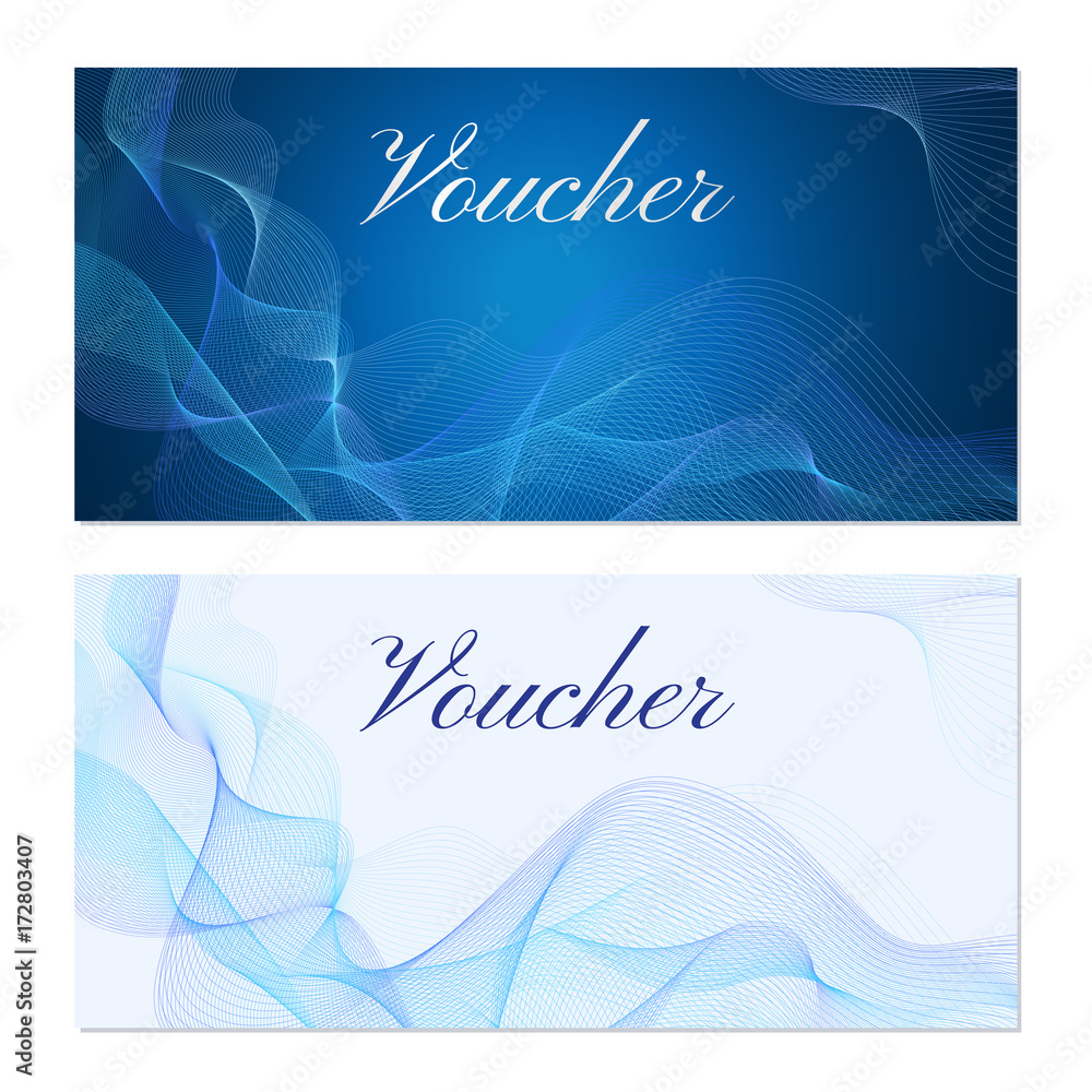 Vektorová grafika „Voucher, Gift certificate, Coupon template ...