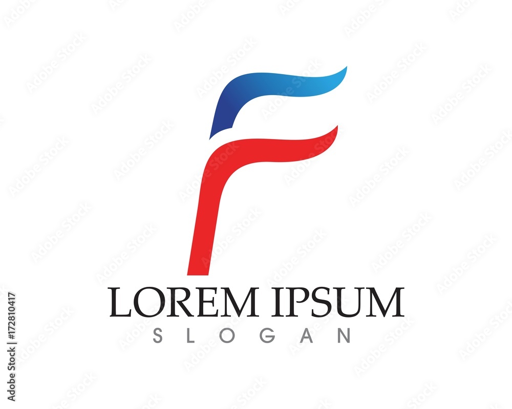 F letters logo and symbolstemplate icons app Stock Vector | Adobe Stock