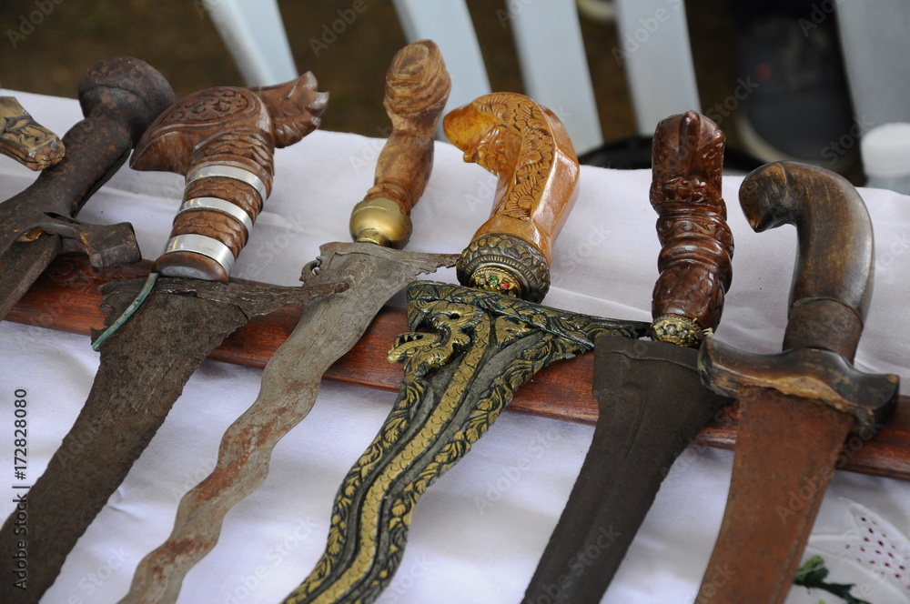 Keris is a traditional weapon of the Malay community in Malaysia. Made ...