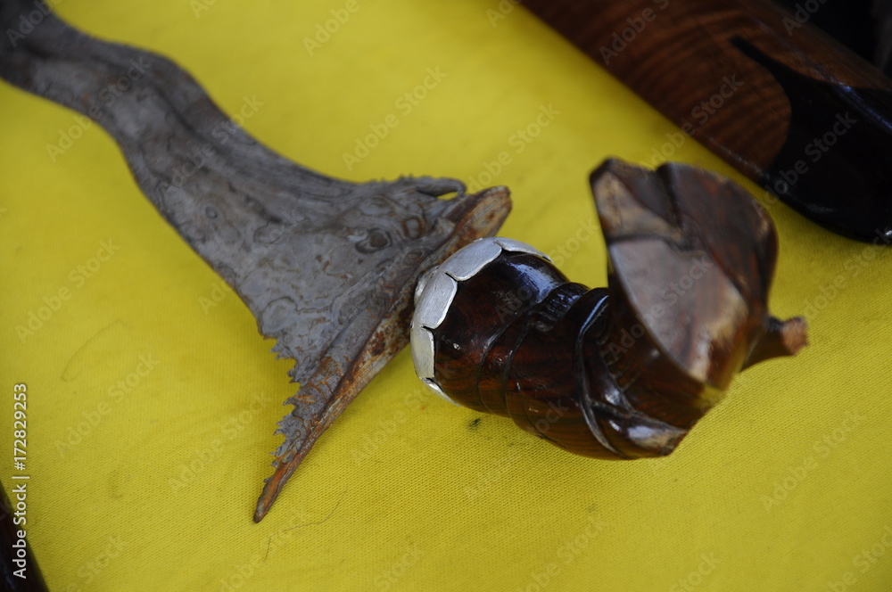 Keris is a traditional weapon of the Malay community in Malaysia. Made ...