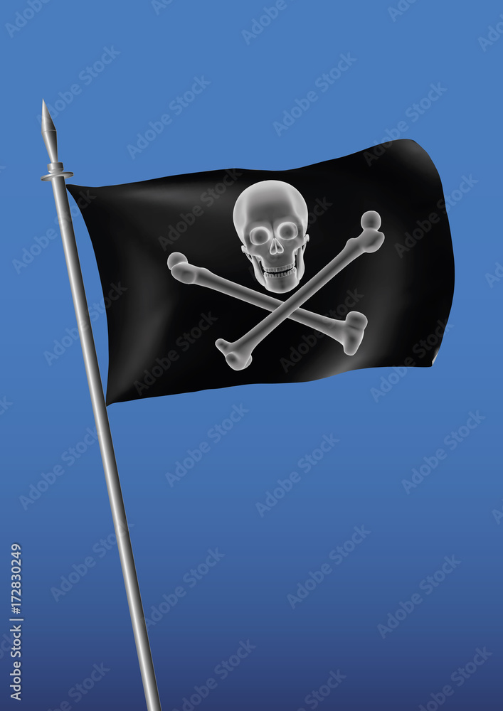 Pirate Flag Waving