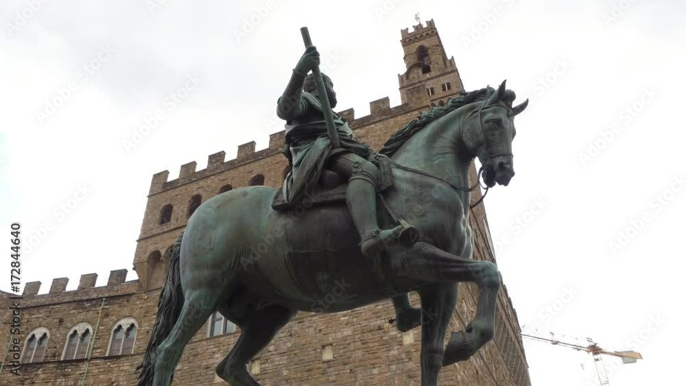 Cosimo Statue on Signoria Square in Florence (called Statua equestre di ...