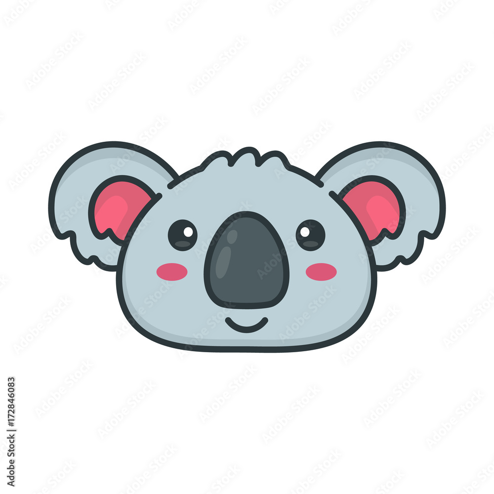 Koala Cartoon Face