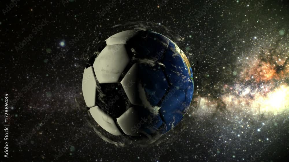 Planet Earth in the form of a ball in space, maps and textures provided ...