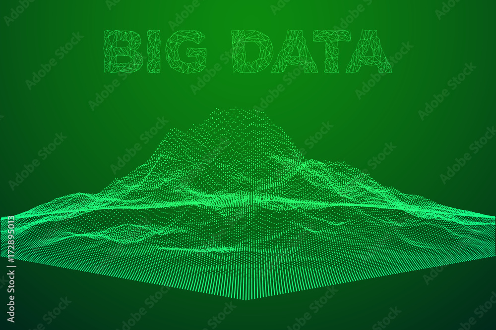 Big data visualization. Machine learning algorithms. Analysis of information. Visual data ...