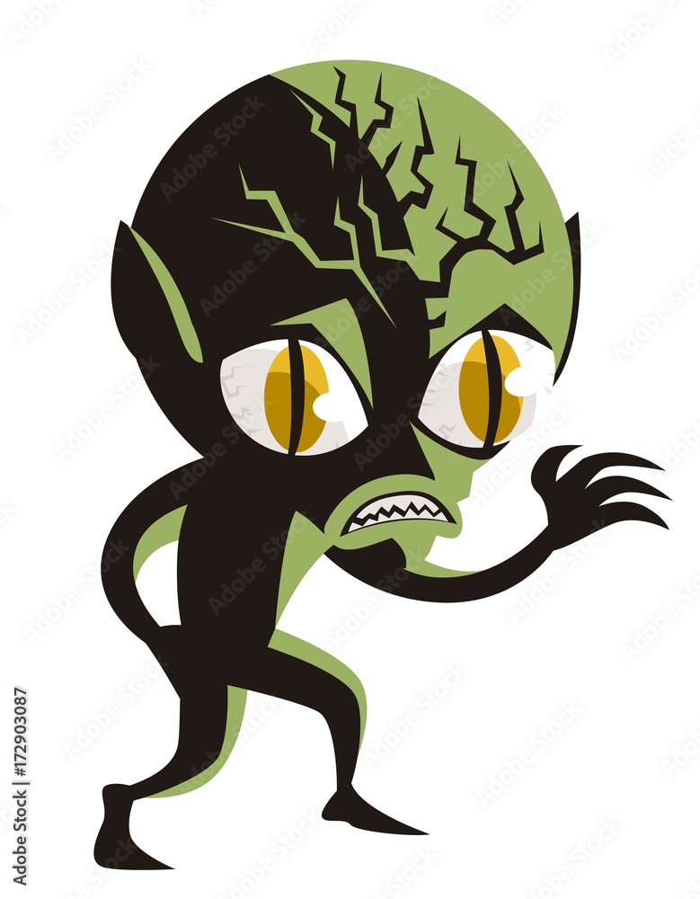 Evil Alien Clipart Image