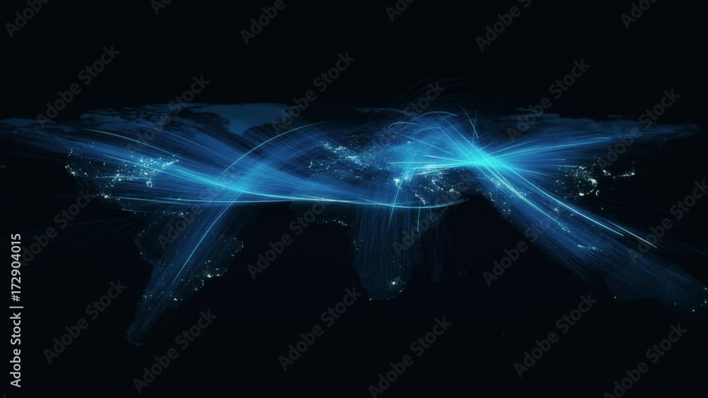 Global business expanding its network and reach across the globe. 4K ...