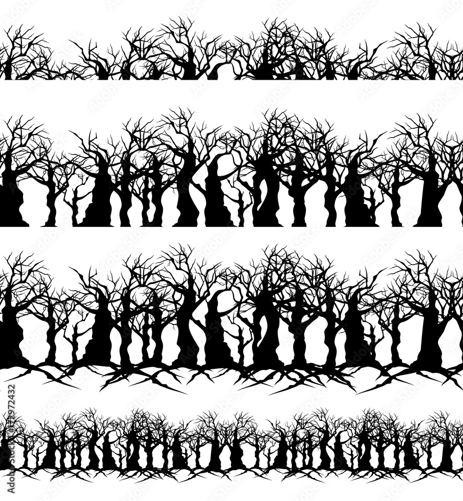 Creepy Tree Border