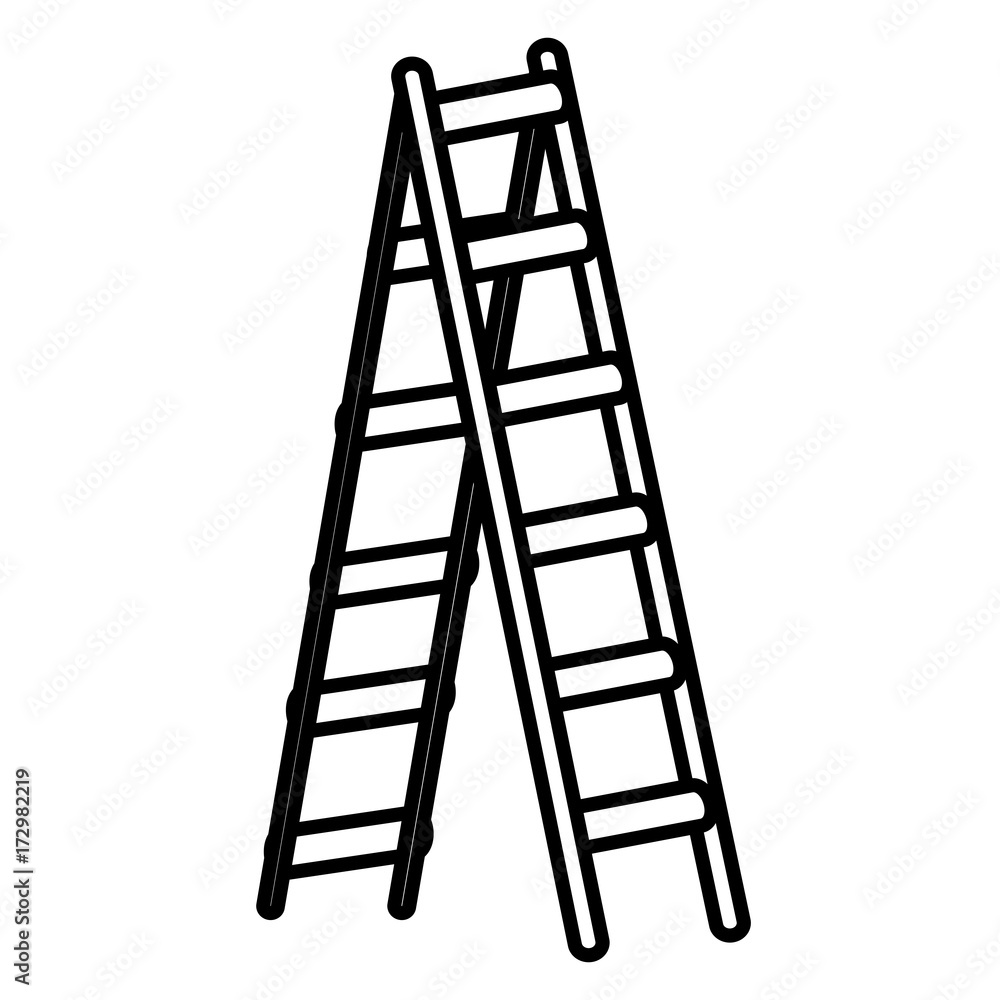 Step ladder tool icon vector illustration graphic design Stock Vector ...