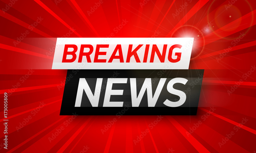Breaking news background, World Global TV news banner design Stock ...