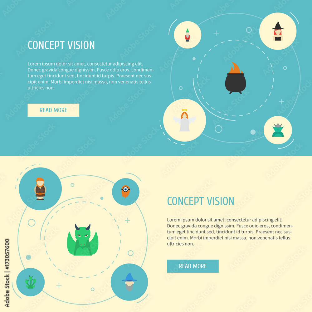 Flat Icons Fire, Halo, Hell And Other Vector Elements. Set Of Cartoon ...