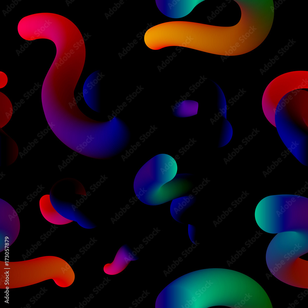 Vector realistic isolated seamless pattern of abstract fluid liquid ...